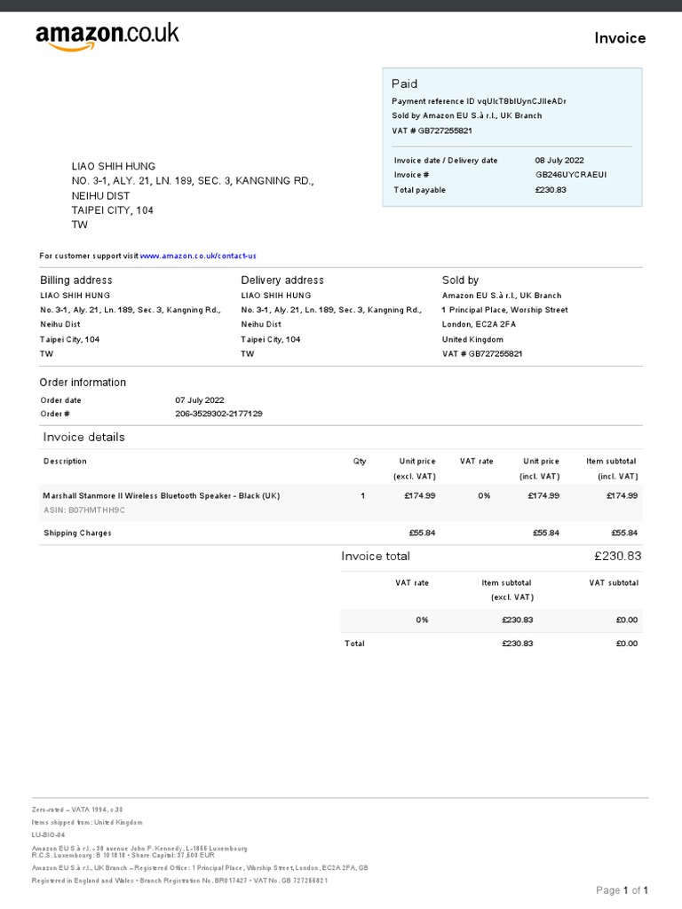 Invoice | PDF | Invoice | Value Added Tax