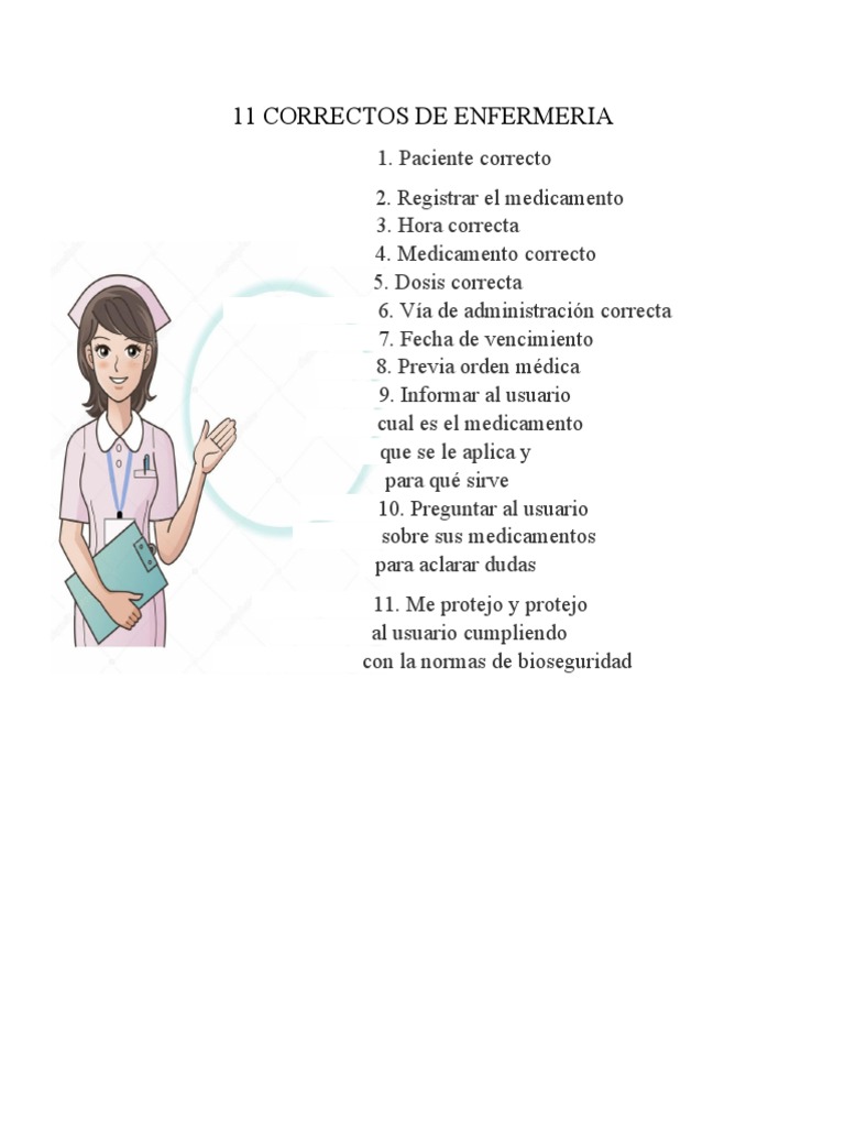 11 Correctos de Enfermeria | PDF