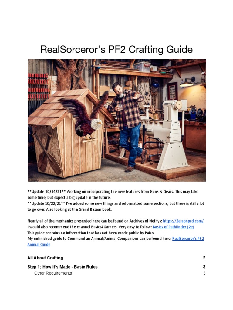 PF2 Crafting Guide | PDF | Ammunition | Dwarf (Dungeons & Dragons)