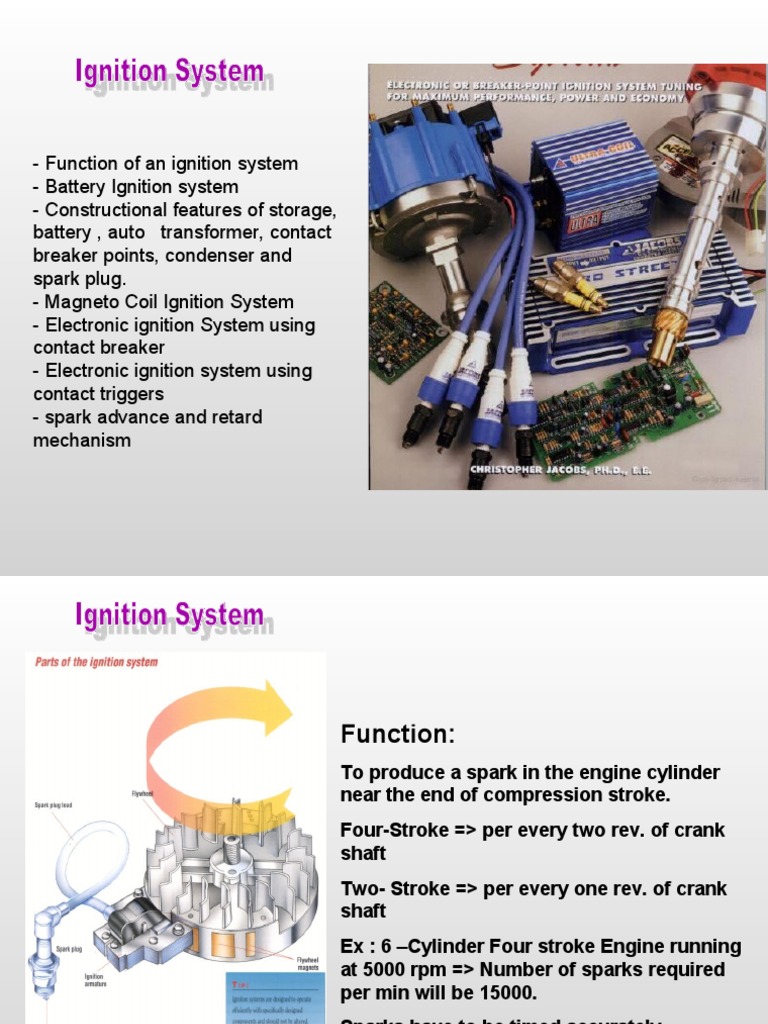 Ignition System | PDF | Distributor | Ignition System