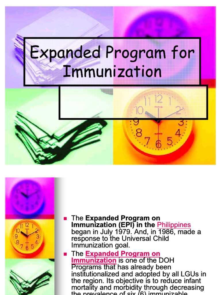 Expanded Program For Immunization CHD Report | PDF | Vaccines ...