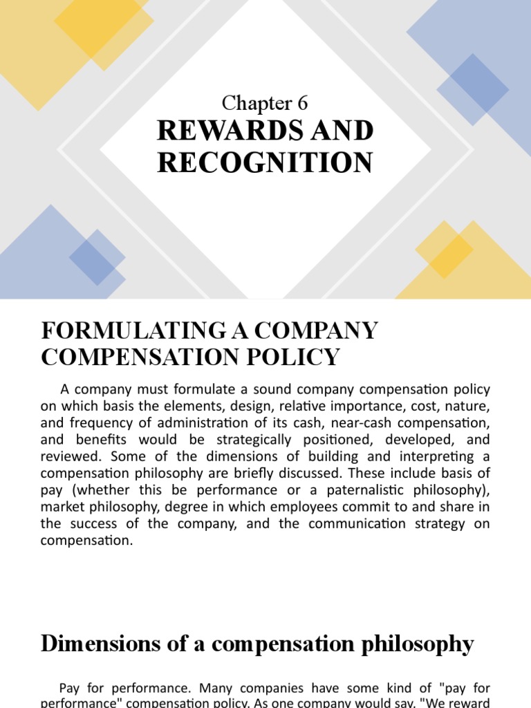 Rewards and Recognition | PDF | Compensation And Benefits | Cost Of Living