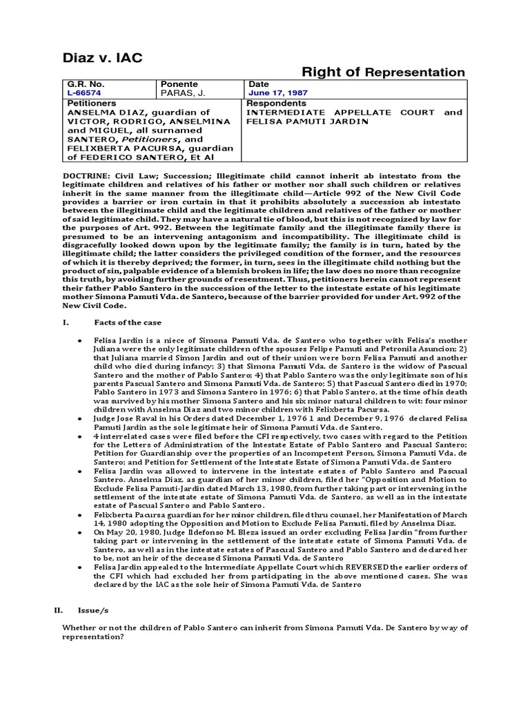 Inheritance Rights of Illegitimate Children | PDF | Intestacy | Public Law