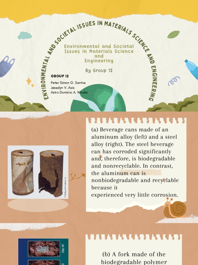 Group 12 Environmental and Societal Issues in Materials Science and ...