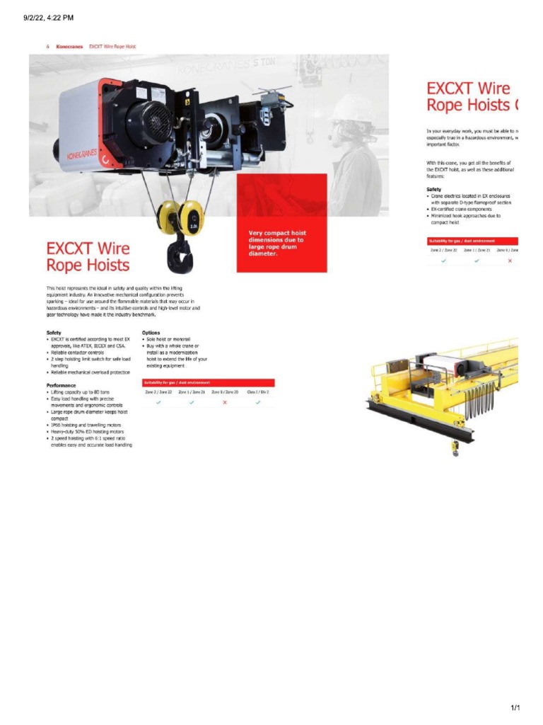 Kone Cranes Catalog | PDF