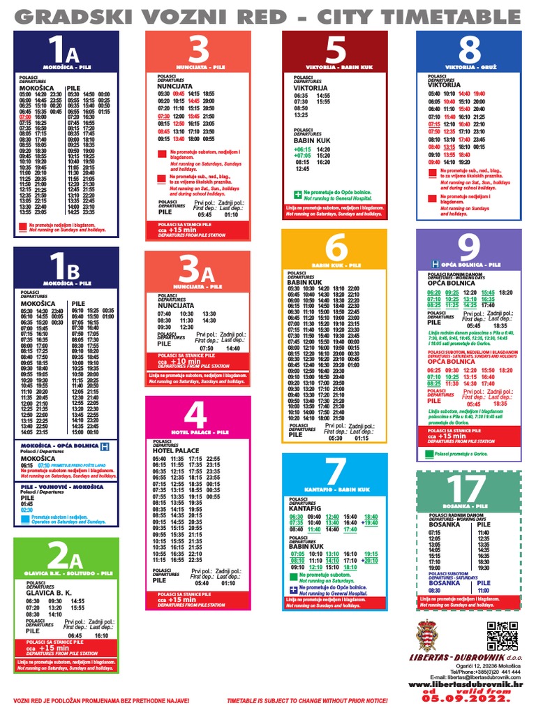 Gradski Vozni Red | PDF