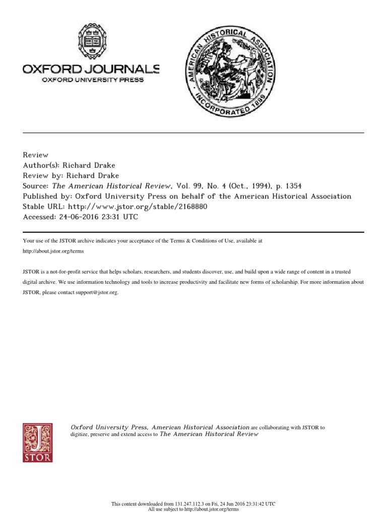 Oxford University Press, American Historical Association The American ...