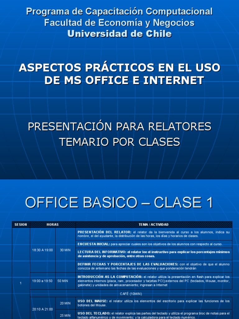 Ecap - Temario Office Basico | PDF | Microsoft Excel | Archivo de computadora