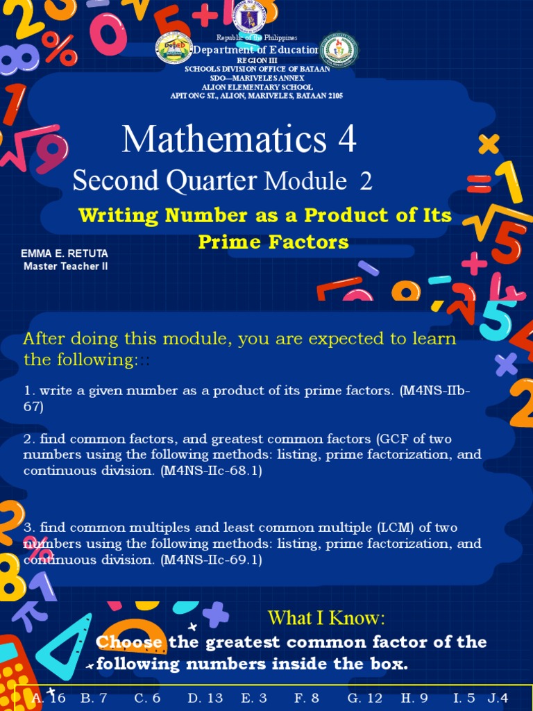 Math 4 Q2 Module 2 Week 2 Presentation | PDF | Mathematics | Elementary Mathematics