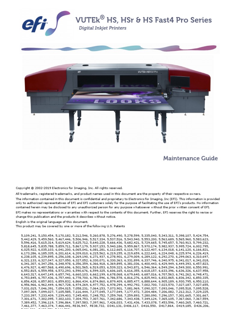 OMM-00044 HS100 Maintenance Guide - AD | PDF | Manufactured Goods ...