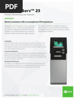 NCR SelfServ 27 Datasheet | PDF | Automated Teller Machine | Manufactured Goods