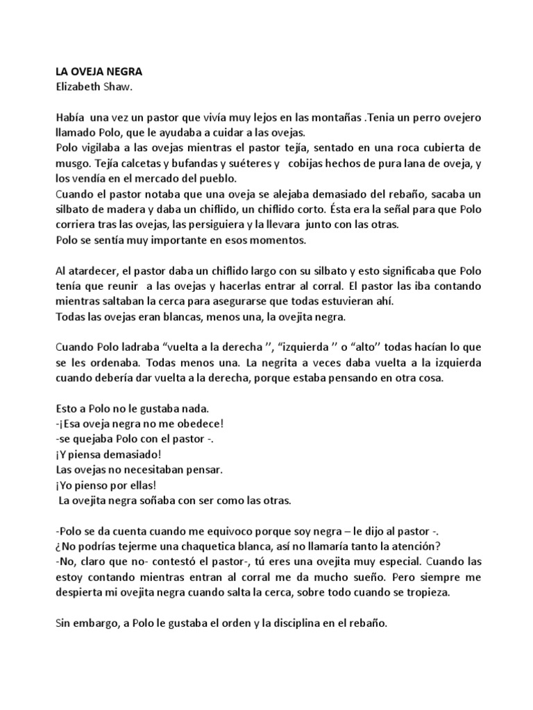 6 La Oveja Negra E Shaw Pdf Oveja Ganado
