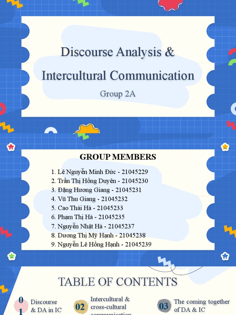 Bản Sao Của Discourse Analysis & Intercultural Communication | PDF ...