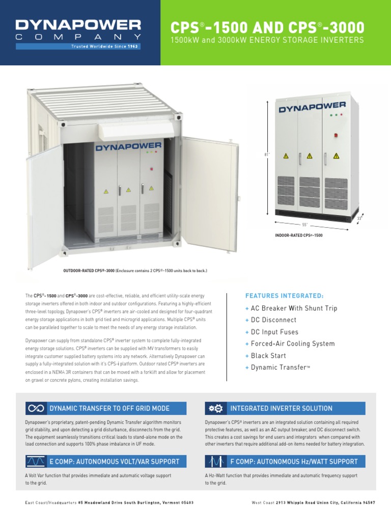 CPS 1500 3000 Datasheet | PDF | Power Inverter | Electrical Grid