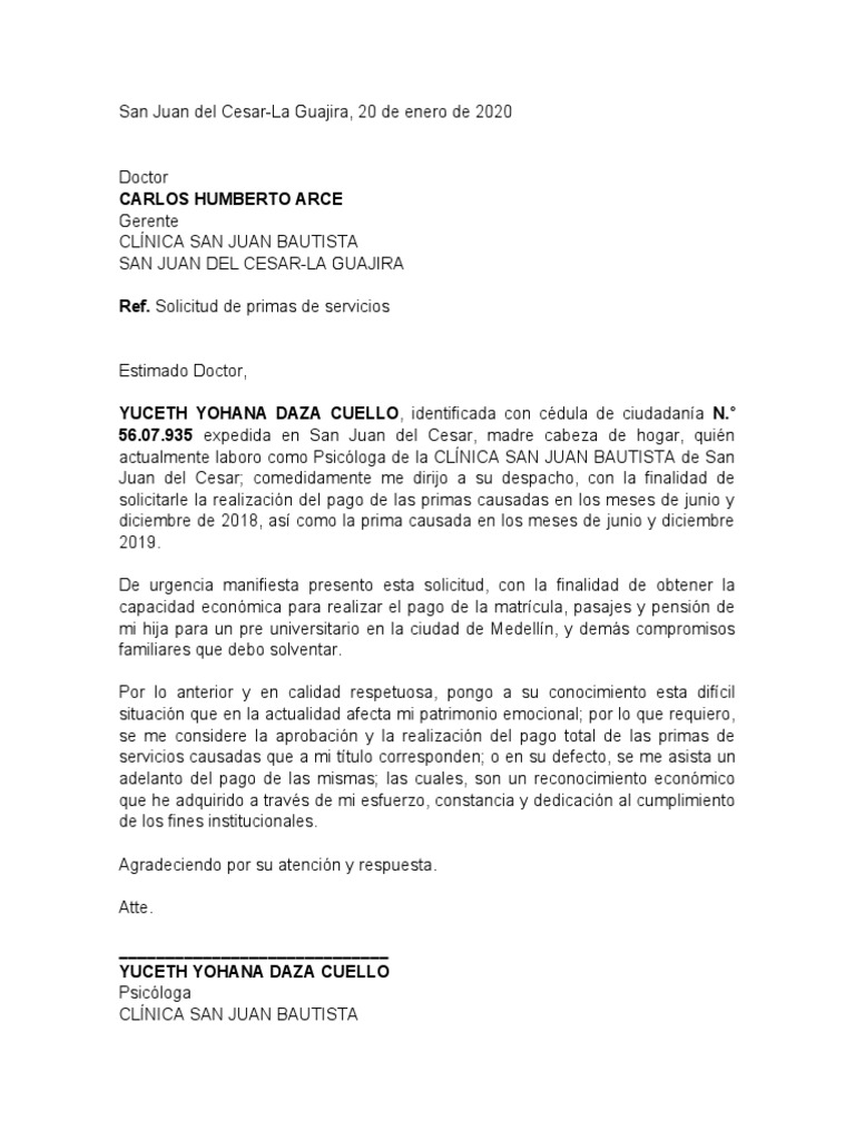 Carta Primas | PDF