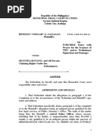 Answer Expropriation | PDF | Lawsuit | Complaint