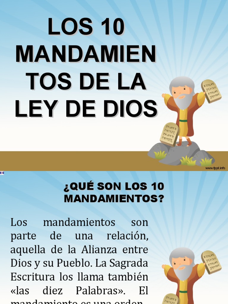 Los 10 Mandamientos | PDF | Diez Mandamientos | Mentira