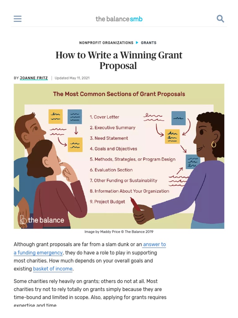 How To Write A Winning Grant Proposal | PDF