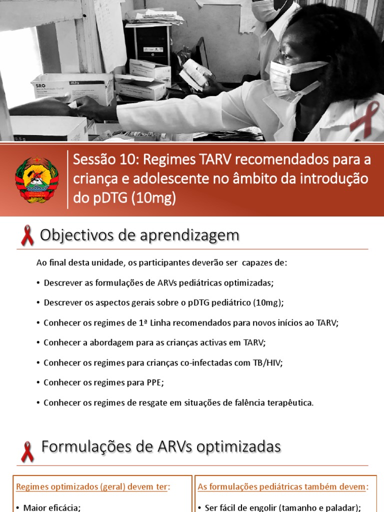 Sessão 10 - Normas de TARV | PDF | Gestão do HIV/Aids | Medicina Clínica