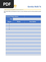 Free Gemba Walk Template Excel Download | PDF | Business | Social Science