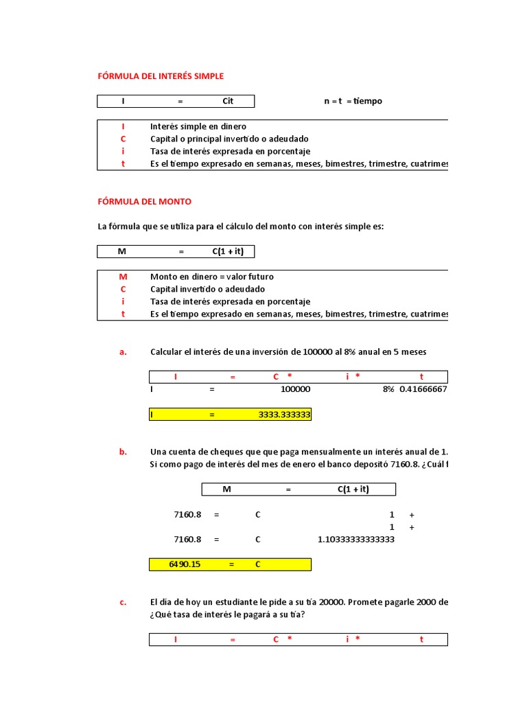 Interés Al Rebatir | PDF | Interés | Amortización (Negocio)