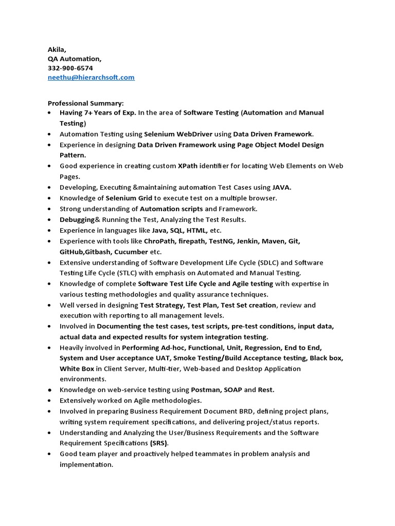 Akila QA (1) | PDF | Software Testing | Selenium (Software)