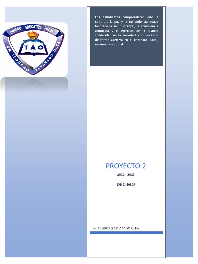Proyecto Interdisciplinar 2 Décimo | PDF | Pulmón | Sistema respiratorio