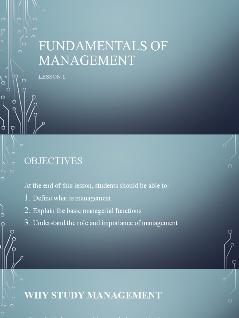 Introduction to Management Fundamentals | PDF | Goal | Behavioural Sciences