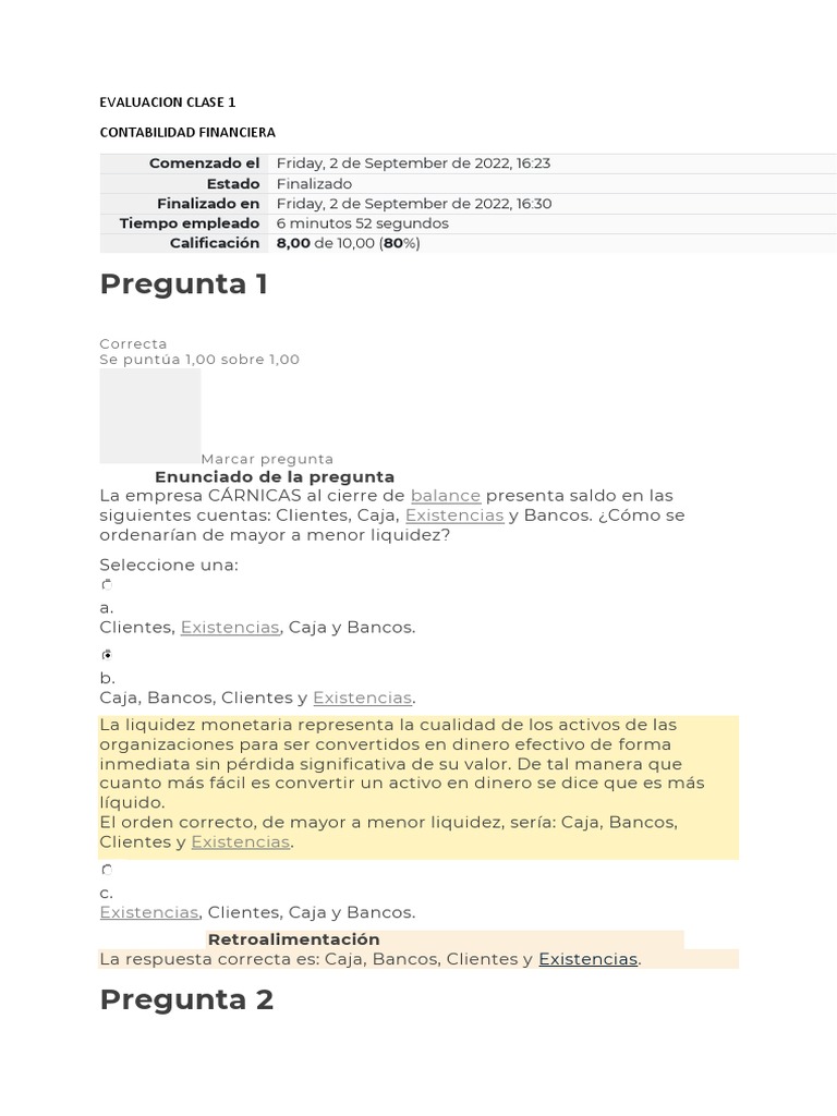 Evaluacion Clase 1 | PDF | Bienes (Ley) | Devengo