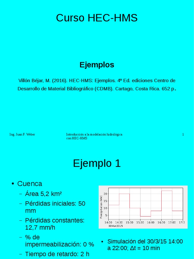 Modelación Hidrológica con HEC-HMS | PDF