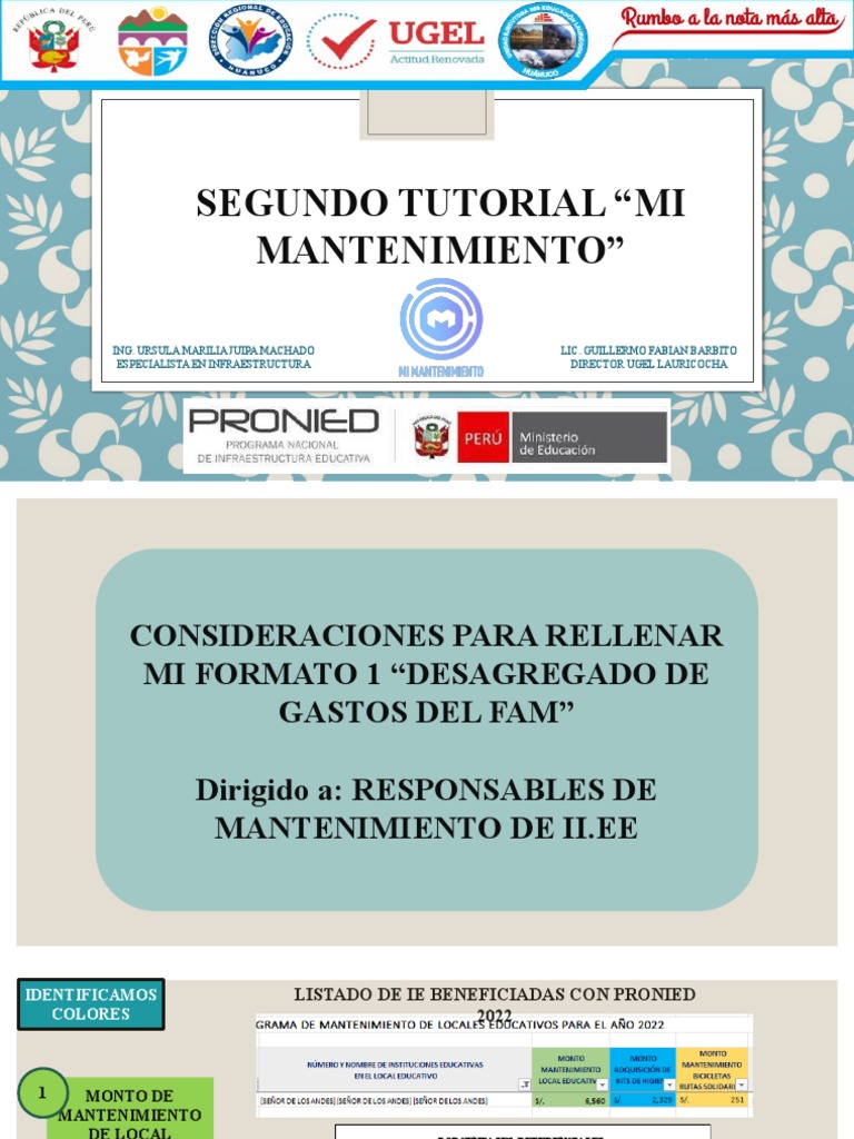 Segundo Tutorial "Mi Mantenimiento" | PDF
