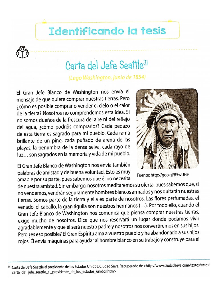 Carta Del Jefe Seattle-Texto | PDF