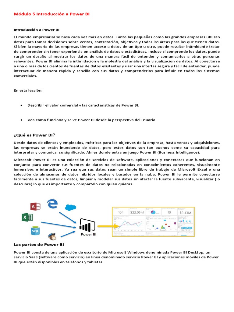 Módulo 5 Introducción A Power Bi Pdf Microsoft Azure Microsoft 3506
