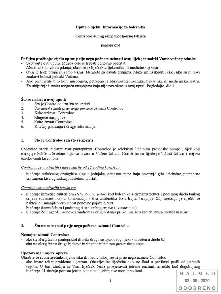 Controloc 40 MG PIL | PDF