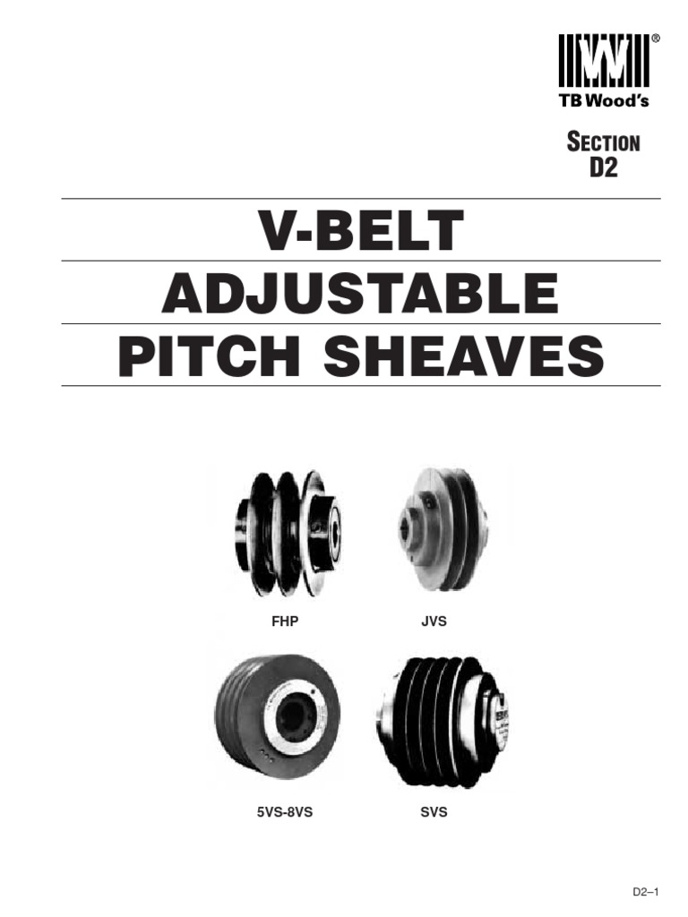 POLEAS en V - V-Belt Ajustable | PDF | Belt (Mechanical) | Screw