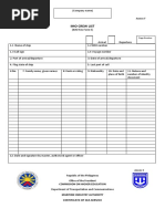 Certificate of Sea Service Template | PDF | Business