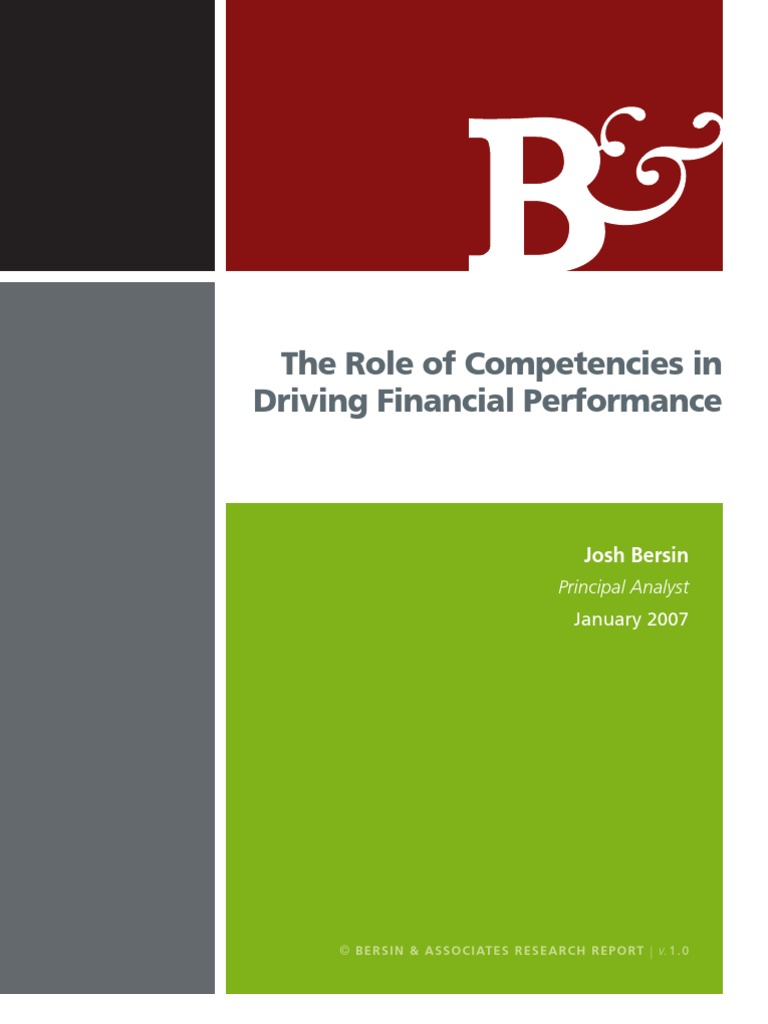 The Role of Competencies in Driving Financial Performance | PDF ...