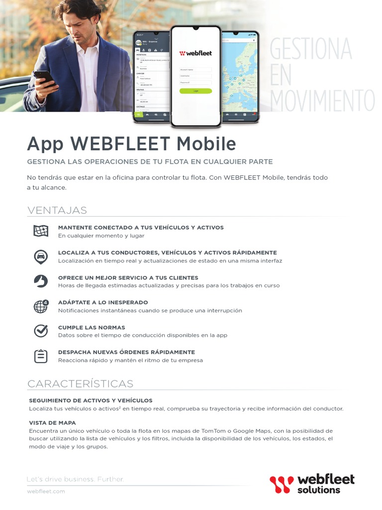 TTT Webfleet Mobile Datasheet | PDF | Aplicación movil | Google Play