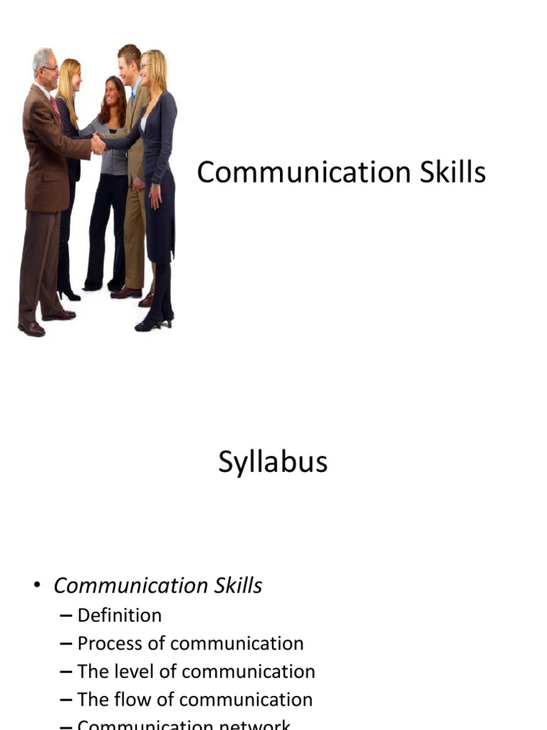 Communication Skills Syllabus | PDF | Communication | Code