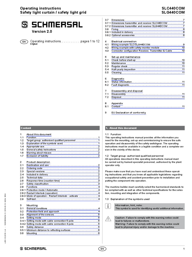 Slc440com Series | PDF | Safety | Machines