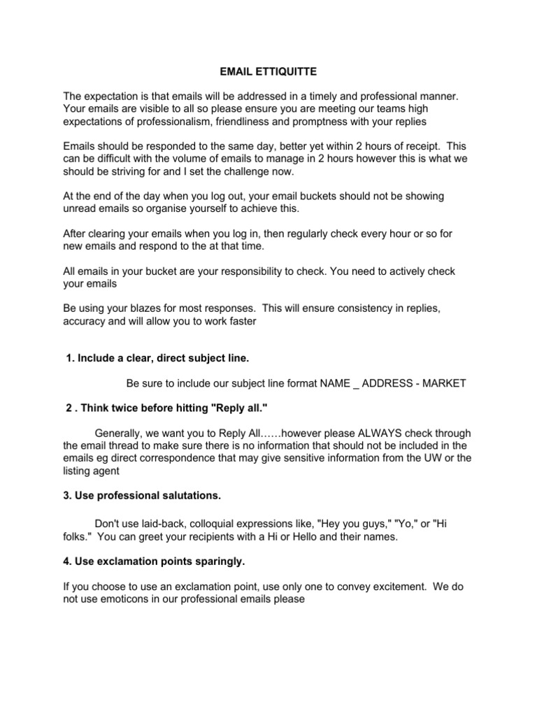 EMAIL ETIQUETTE GUIDE | PDF | Communication | Human Communication