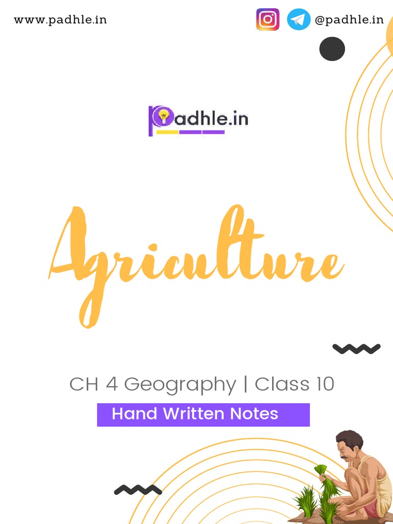 Padhle 10th - Social Science - Agriculture | PDF | Agriculture | Legume