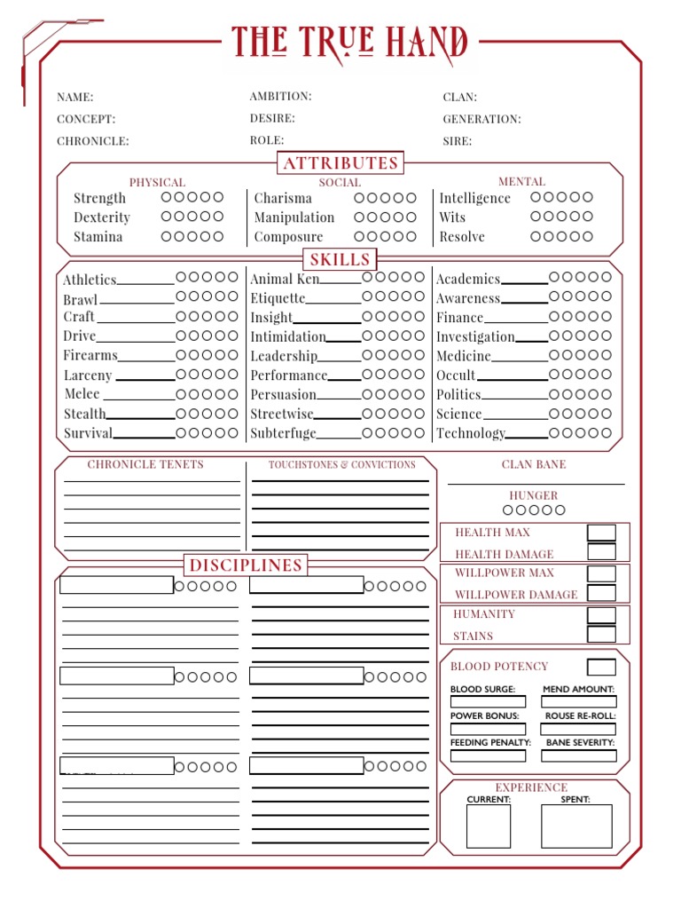 1674368-Character Sheet V5 TBH | PDF