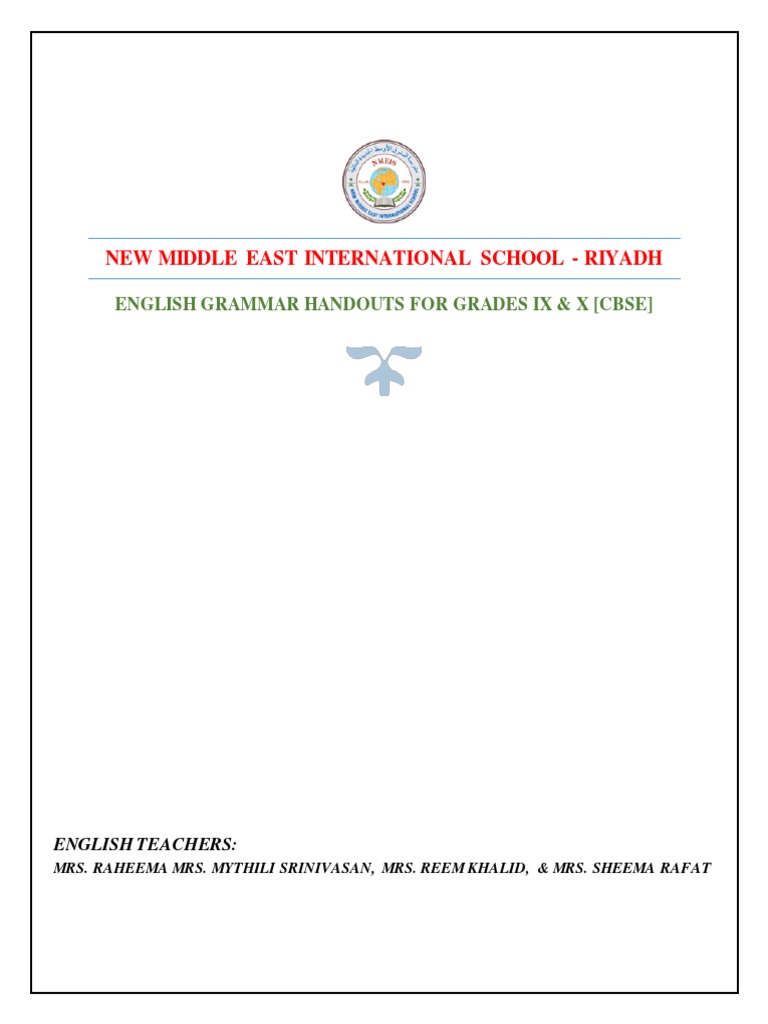 Grammar Handouts - Modals | PDF | Verb | Language Mechanics