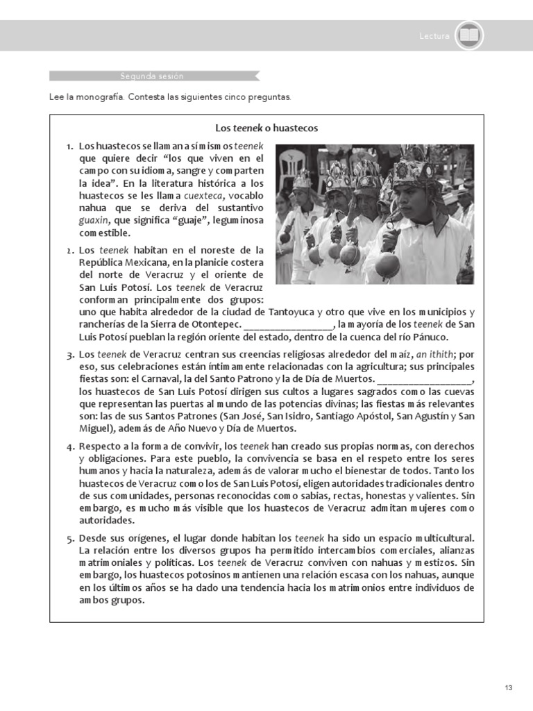 Cultura y vida de los teenek huastecos | PDF