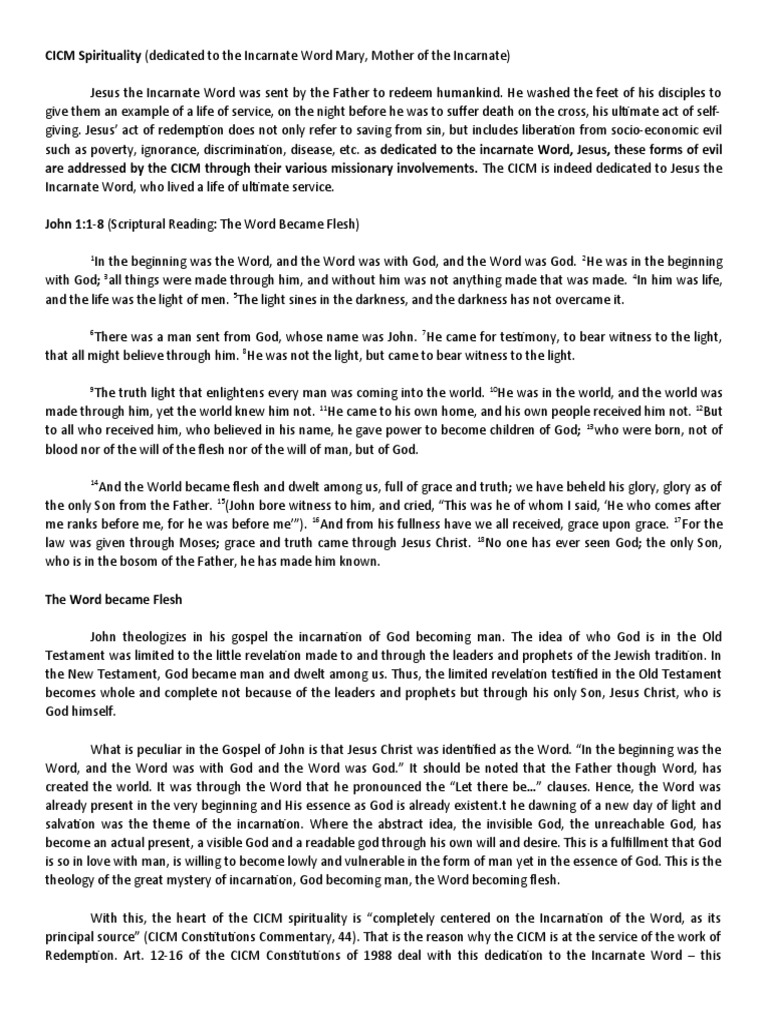 CFED Midterm Master | PDF | Spiritual Gift | Mary, Mother Of Jesus