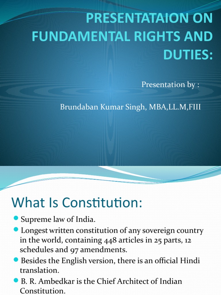 Fundamental Duties | PDF | Legal Documents | Government