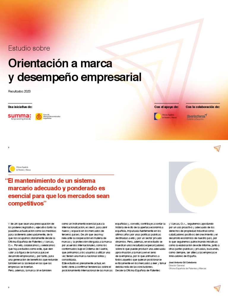 2021 01 25 Estudio Orientacion A Marca y Desempeno Empresarial | PDF | Marca | Innovación