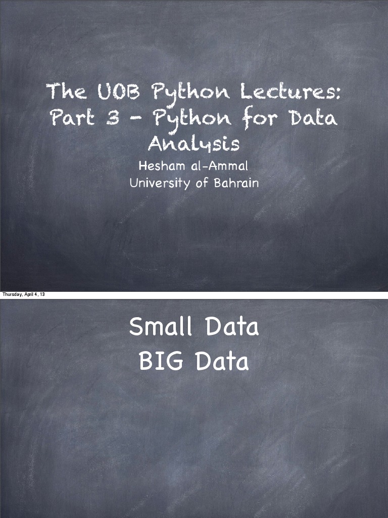 Uob Python Lecture2p | PDF | Json | Python (Programming Language)