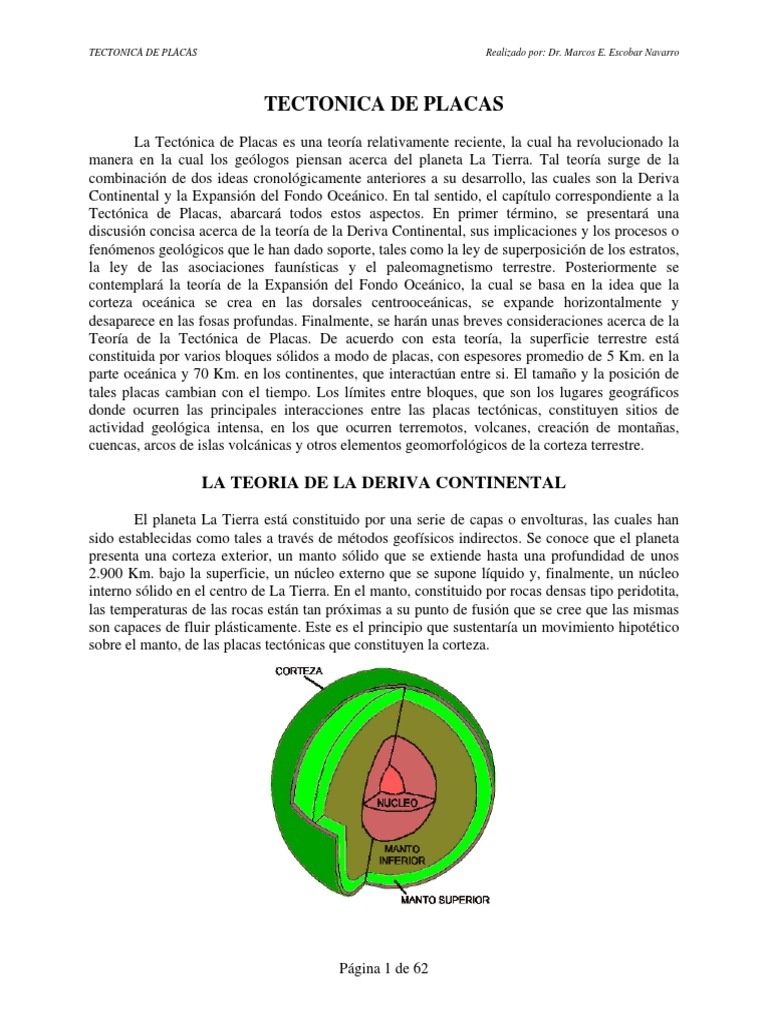 Tema 3 - Geología Estructural - Tectónica de Placas | PDF | Placas tectónicas | Temblores
